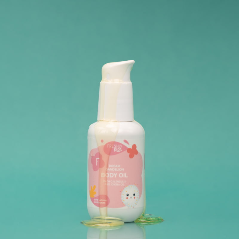 Aceite corporal natural para bebés | Freshly Kids