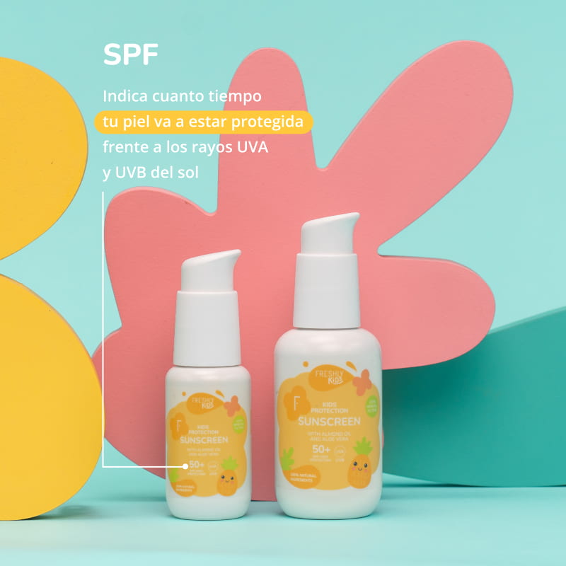 Crema solar bebés 100% natural con filtros físicos | Freshly Kids