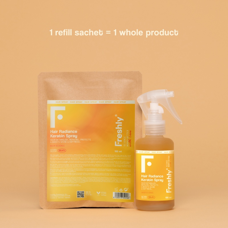 Refill Hair Radiance Keratin Spray | Freshly Cosmetics